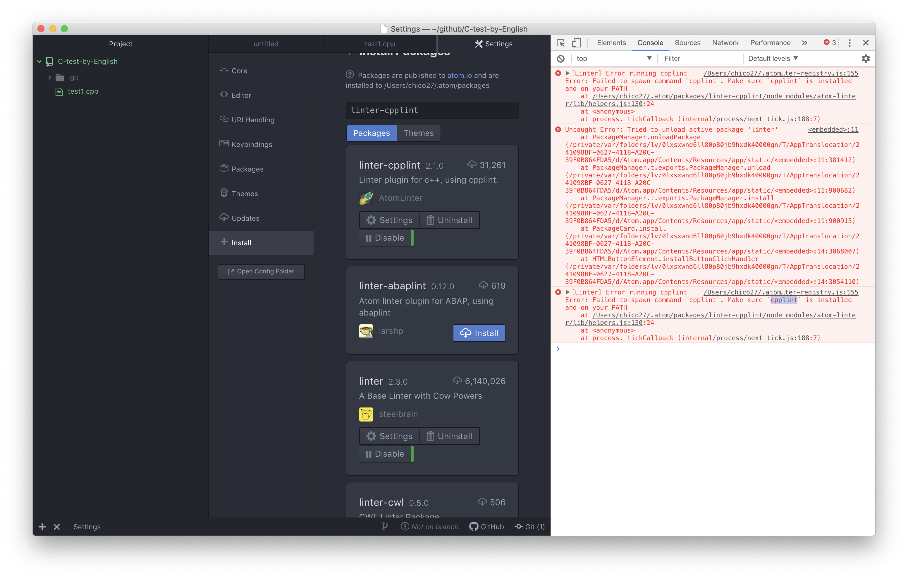 Atomでlinterがインストールできないときの対処法 | IT資格マニアのエンジニア技術ブログ×英語