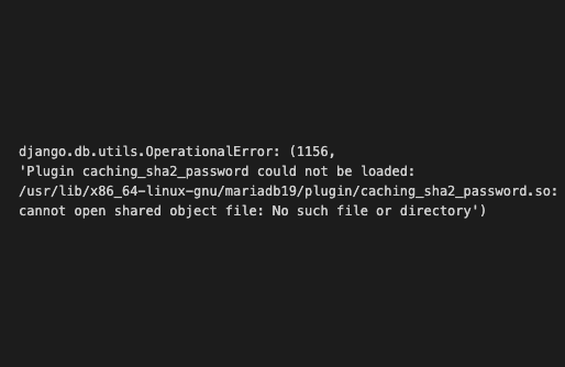 Djangodockermysql80環境で1156 ‘plugin Cachingsha2password Could Not Be Loaded It資格マニアの