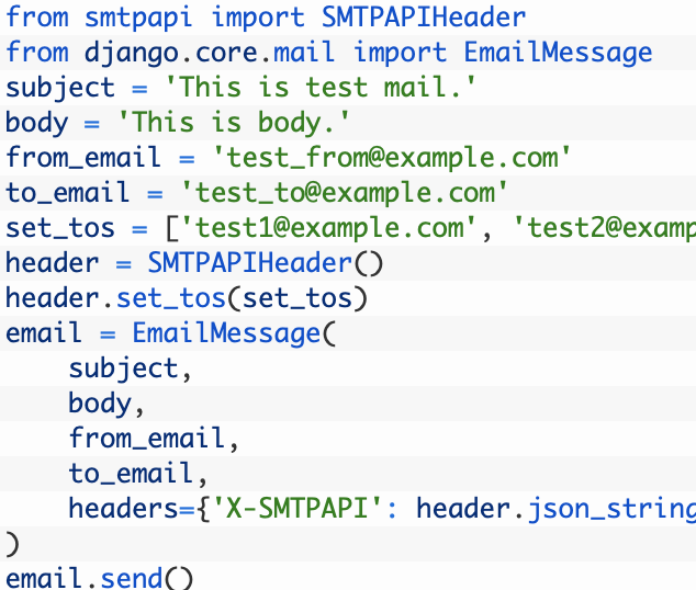 DjangoのSendGridでSubstitution Tagsを使用するサンプルコード | IT資格マニアのエンジニア技術ブログ×英語