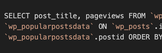 WordPress Popular Postsで記事のタイトルに対してPVの多い順で出力するSQL【備忘録】 | IT資格マニアのエンジニア技術ブログ×英語