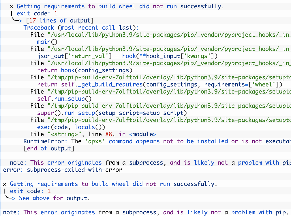 CentOSなどRHEL系Linuxで「RuntimeError: The ‘apxs’ command appears not to be installed or is not ...