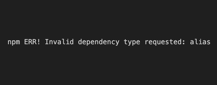 Angular Cliをインストール時に「npm Err Invalid Dependency Type Requested Alias」 It資格マニアのエンジニア技術ブログ×英語