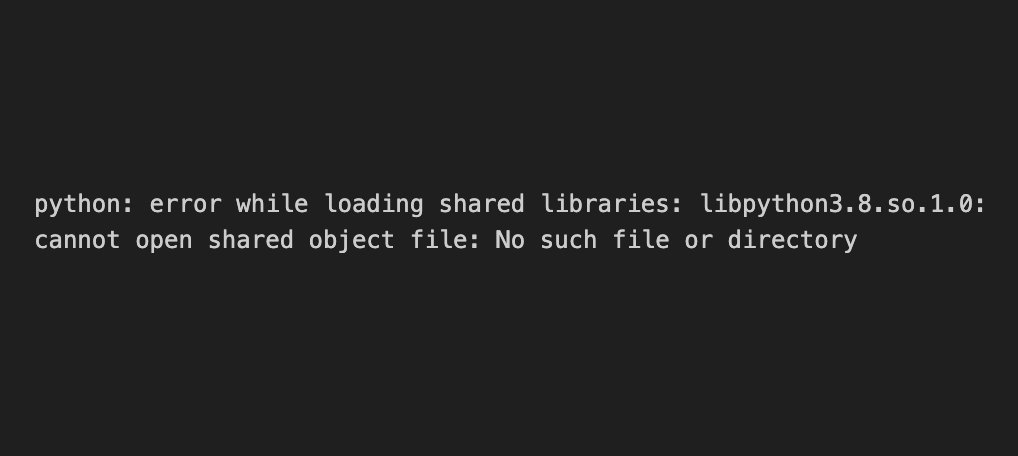enable-shared時にpython get-pip.py –userで「cannot open shared object file ...
