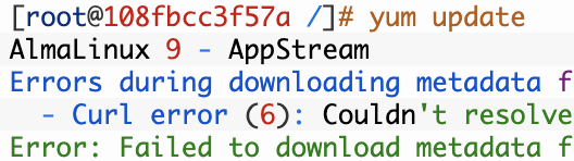 Docker+AlmaLinux9イメージで「Errors during downloading metadata for repository ‘appstream’:」 | IT資格マニア ...