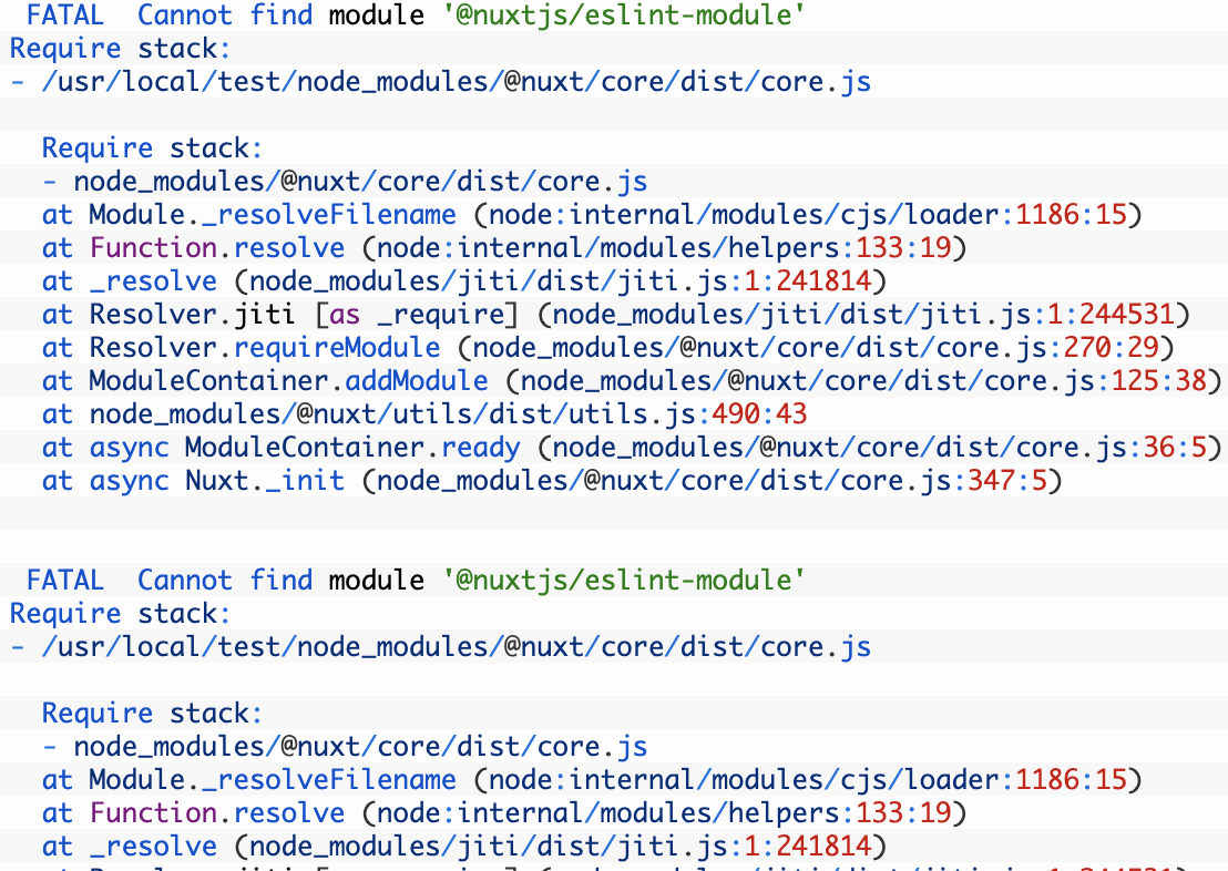 npm run devで「FATAL Cannot find module ‘@nuxtjs/eslint-module’」 | IT資格 ...