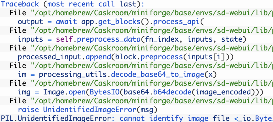 Stable Diffusion Web UIでPIL.UnidentifiedImageError: cannot identify ...